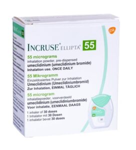 Buy Incruse Ellipta Inhaler 55mcg (62.5mcg) From InhalersOnline.com